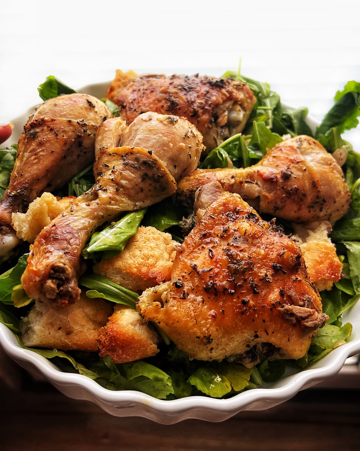 Pollo rostizado con hierbas y anchoas (estilo Zuni Café) - Adriana Cotte